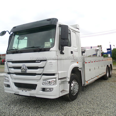 3 axles HOWO 6*4 recovery truck lorry crane for sale