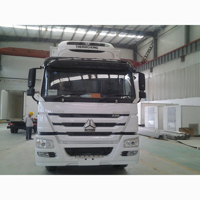 SINOTRUK HOWO 6X4 Thermo King Freezer Cooling refrigerated truck in Ghana