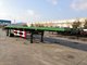 Factory price new flatbed gooseneck container chassis 3 Axles 40 feet 20ft 40ft Shipping Container Flat Bed Flatbed Semi Trailer